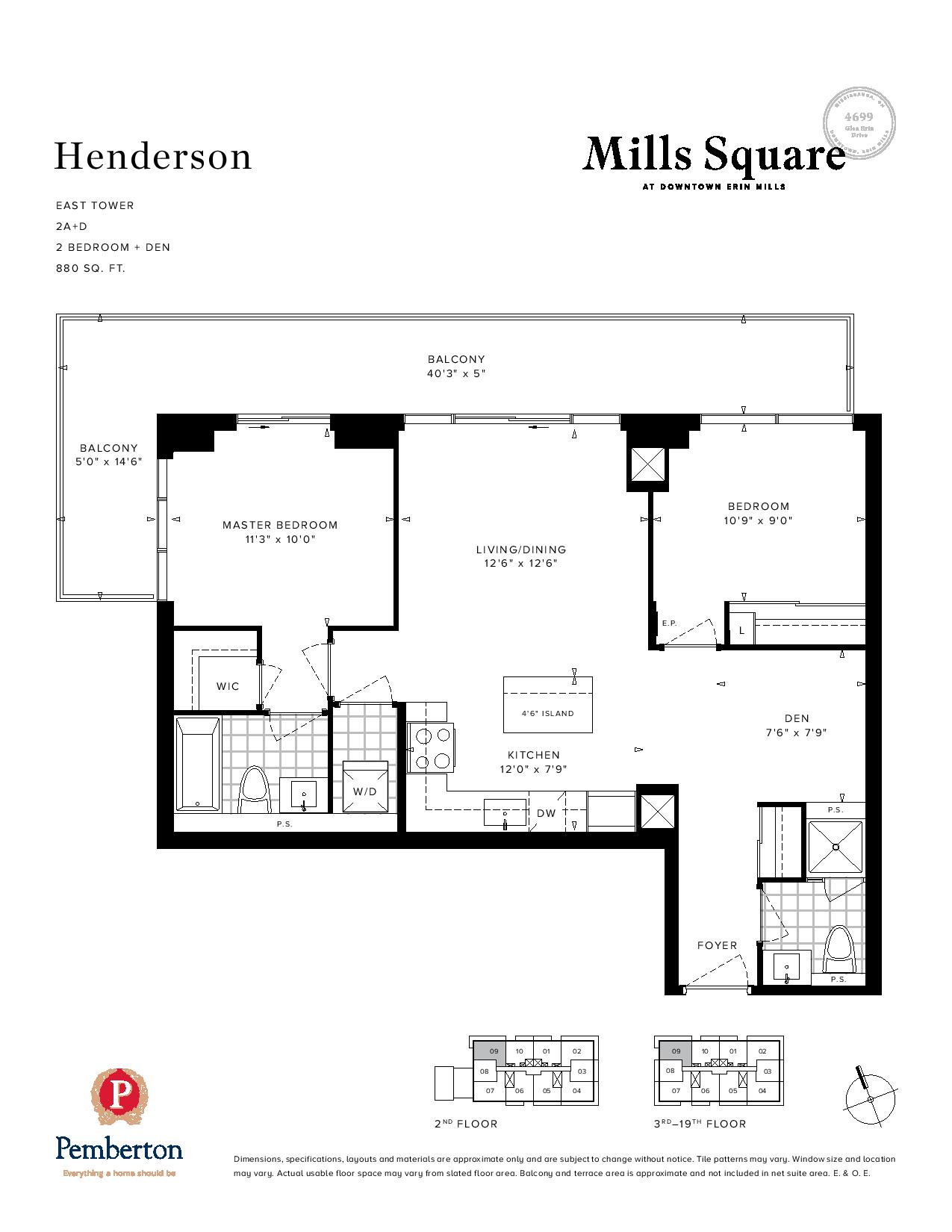 Mills Square Floorplans