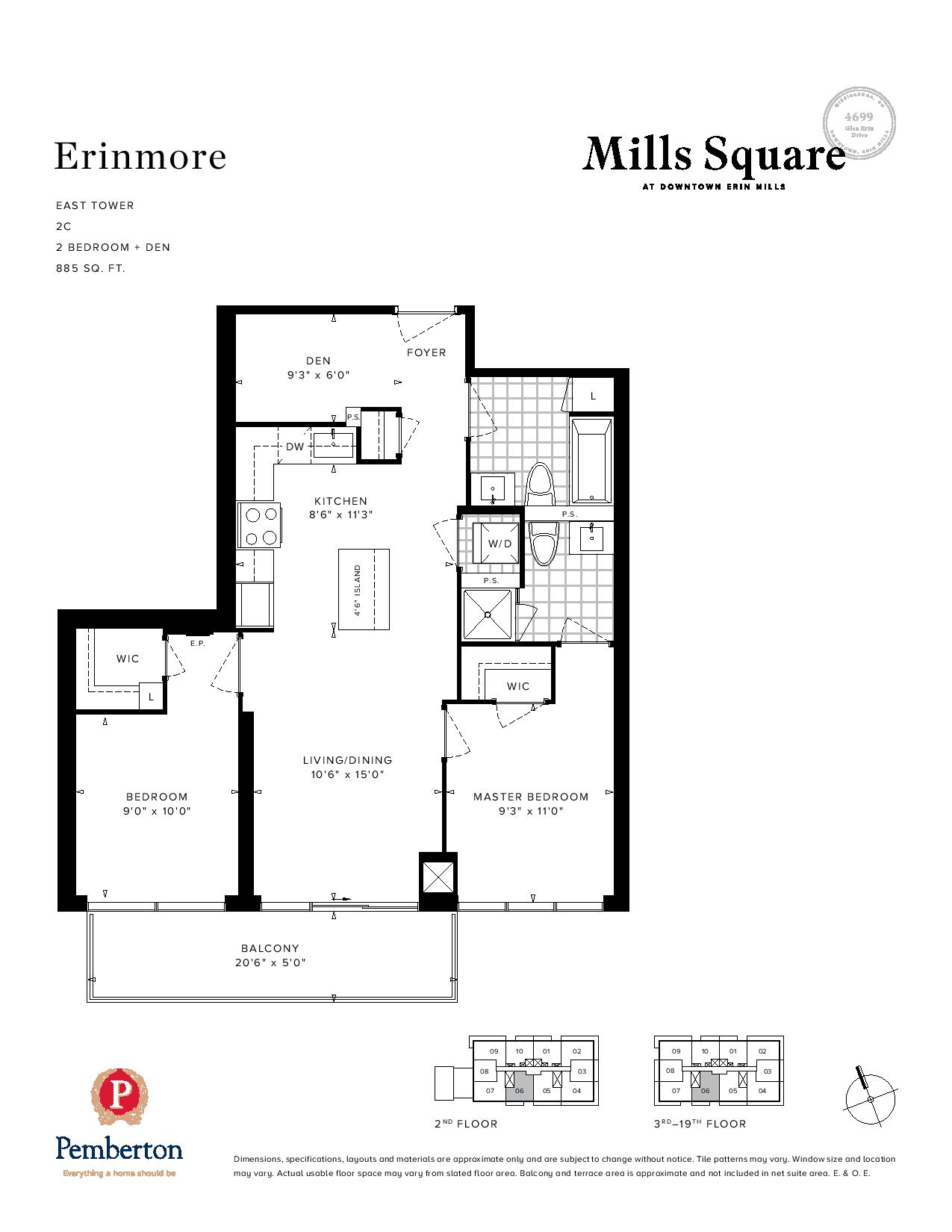 Mills Square Floorplans